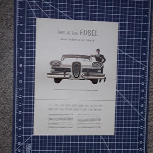 1957 EDSEL CARS this is the Edsel Promotional Brochure Ford Vintage ...