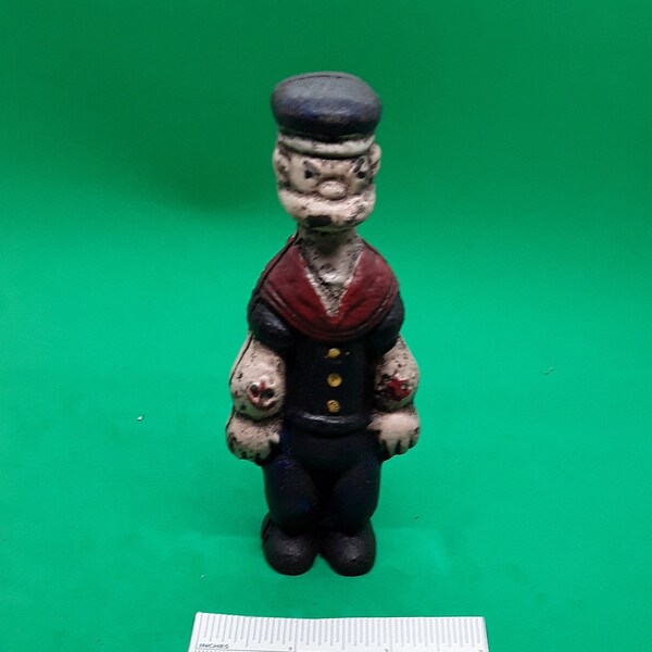 Popeye Cast Iron Bank - Etsy