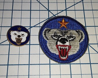 Orig Large WW2 Patch Alaskan Defense Command WWII Shoulder US Army ...