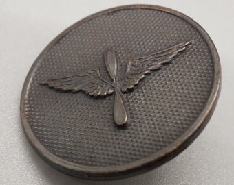 Orig WW1 MACHINE GUN Infantry Co. A Mg Us Army Collar Insignia Screw ...