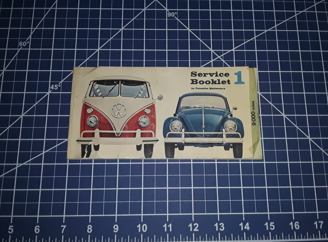 1962 VOLKSWAGEN CAR Bus Ghia Service Booklet VW Promotional - Etsy