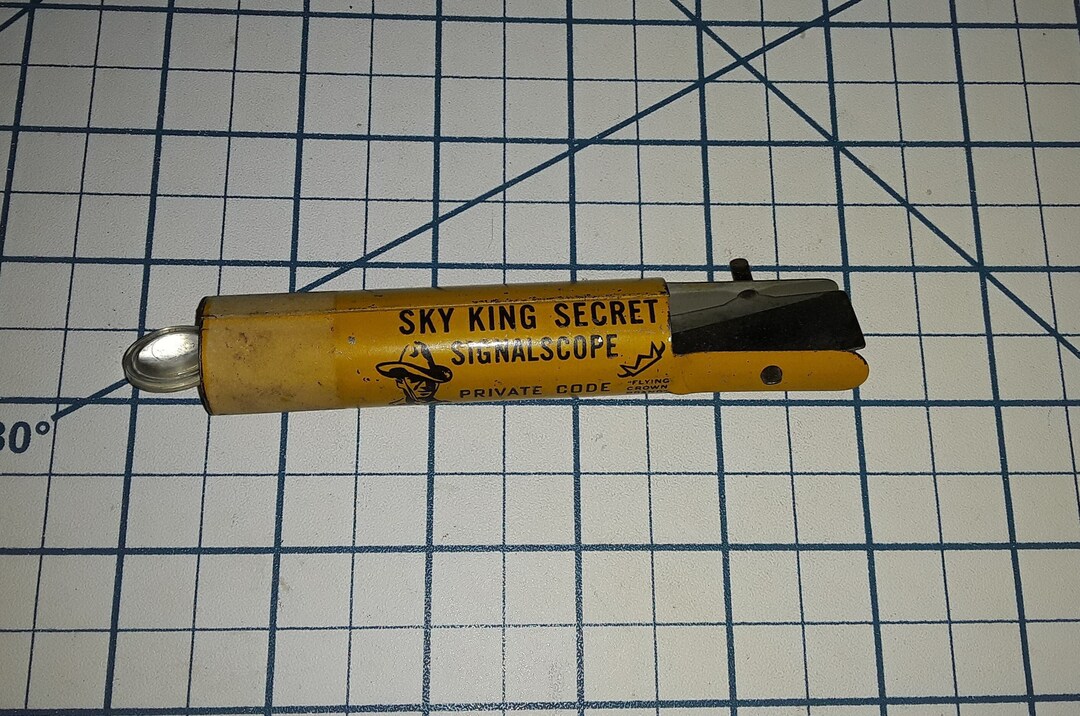 C1950s SKY KING Secret Signalscope Private Morse Code General Mills ...