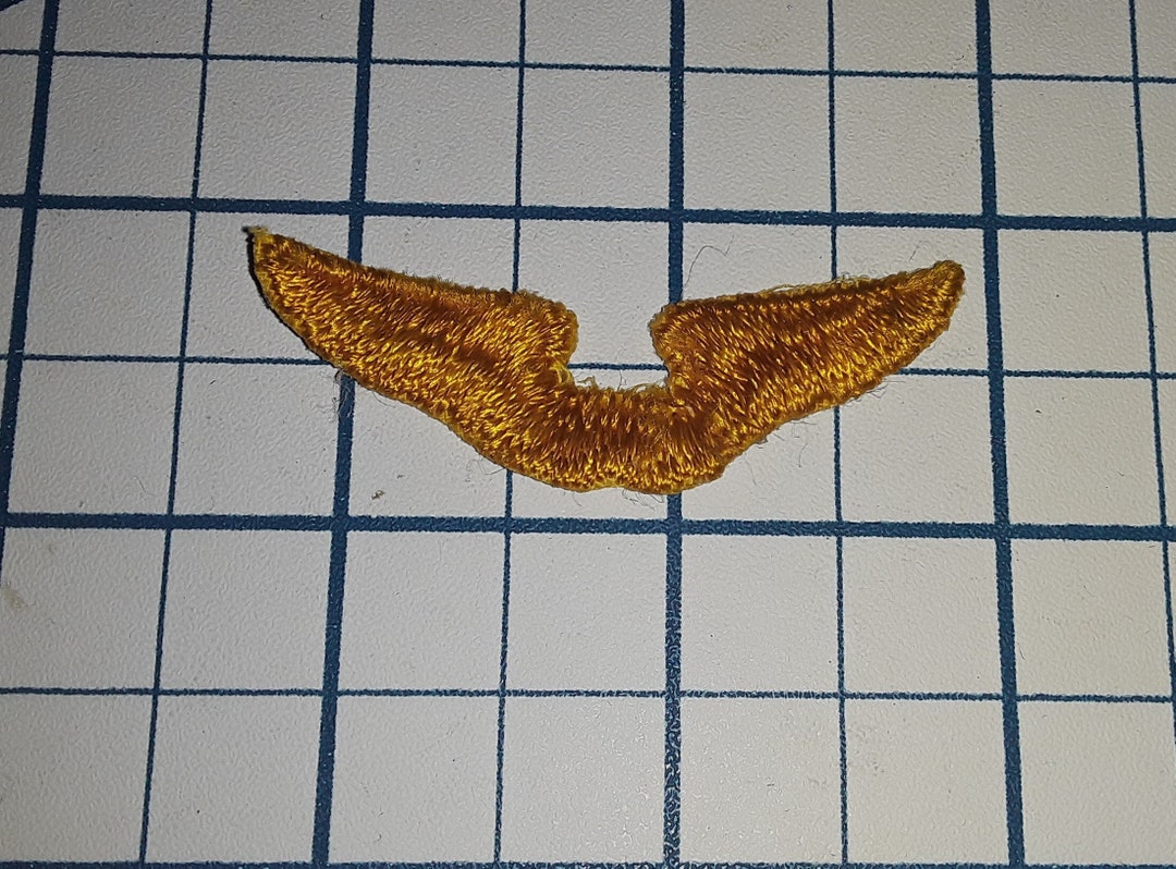 Orig WW2 PILOT WINGS USAAF Cloth Patch Wwii Us Army Air Force Vintage ...