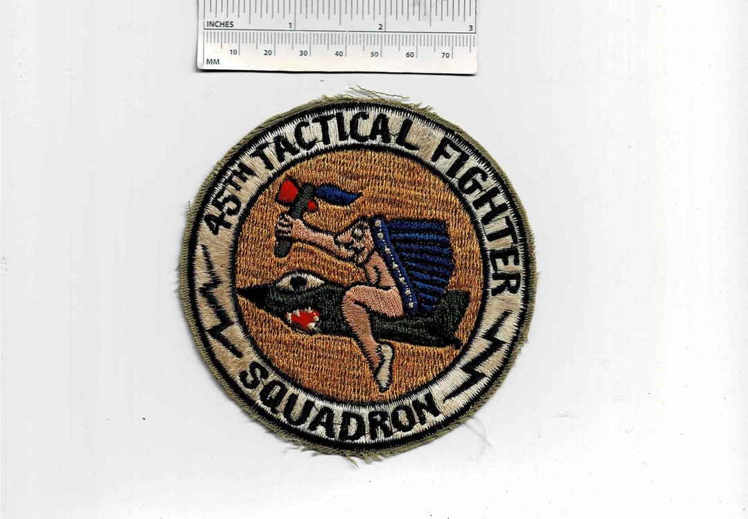 Vietnam War 45th Tactical Fighter Squadron Usaf Us Air Force Shoulder ...