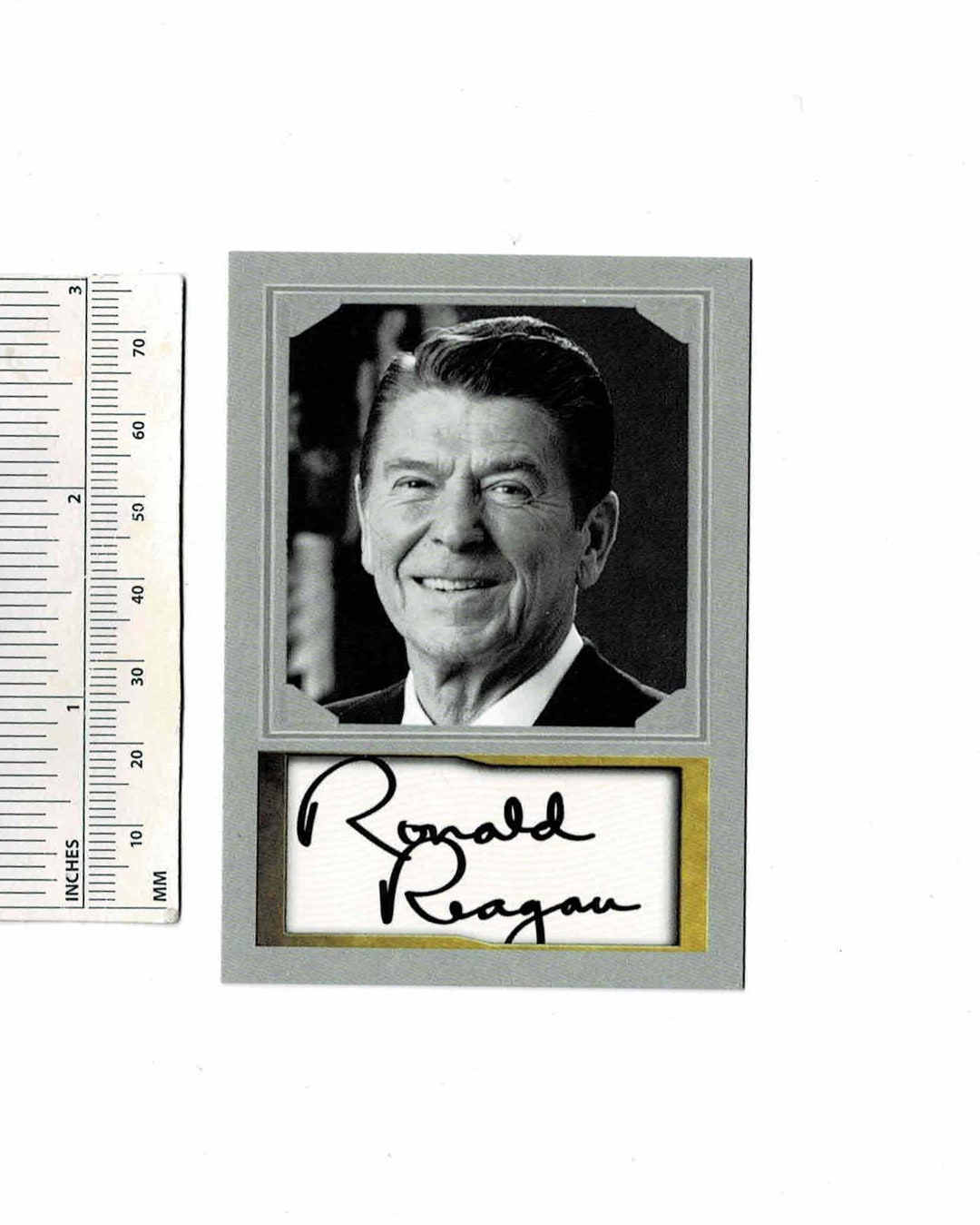 RONALD REAGAN US President Trading Card W/ Facsimile Autograph - Etsy