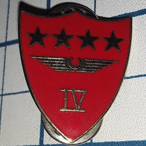 WW2 USMC AIRCRAFT FUSELAGE 4th Fourth Wing Crest Unit Badge Insignia W ...