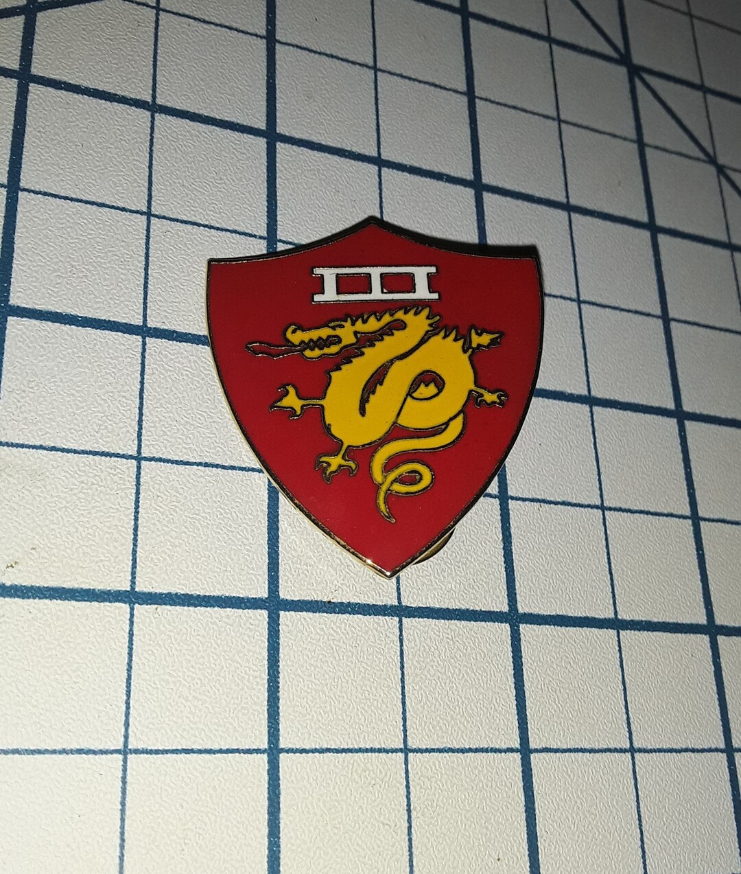 WW2 USMC Marine 3rd AMPHIBIOUS CORPS Crest Unit Badge Insignia W ...