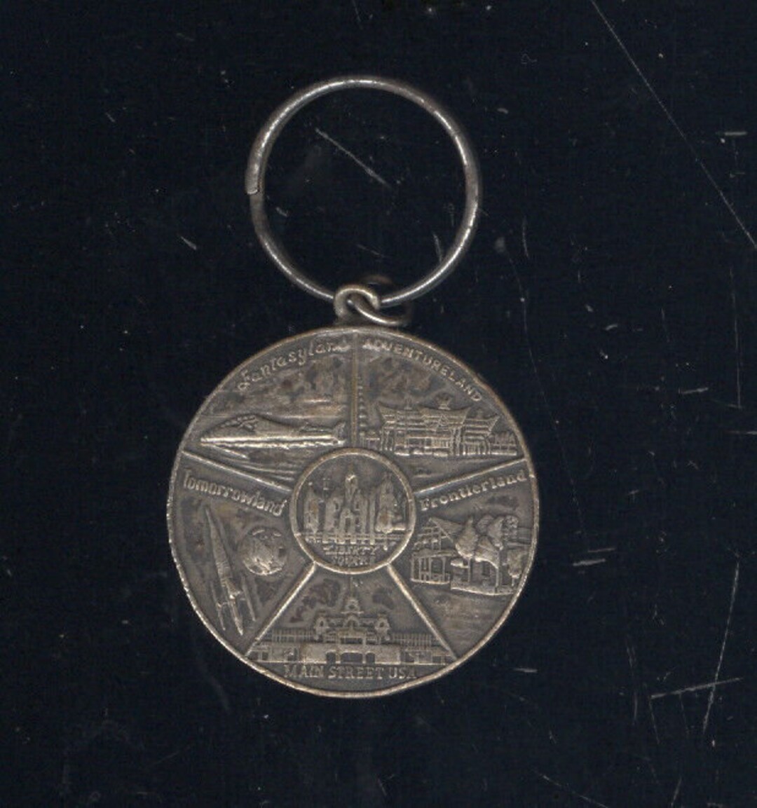 1970s Walt Disney World Keychain Souvenir Key Chain Disneyworld Florida ...