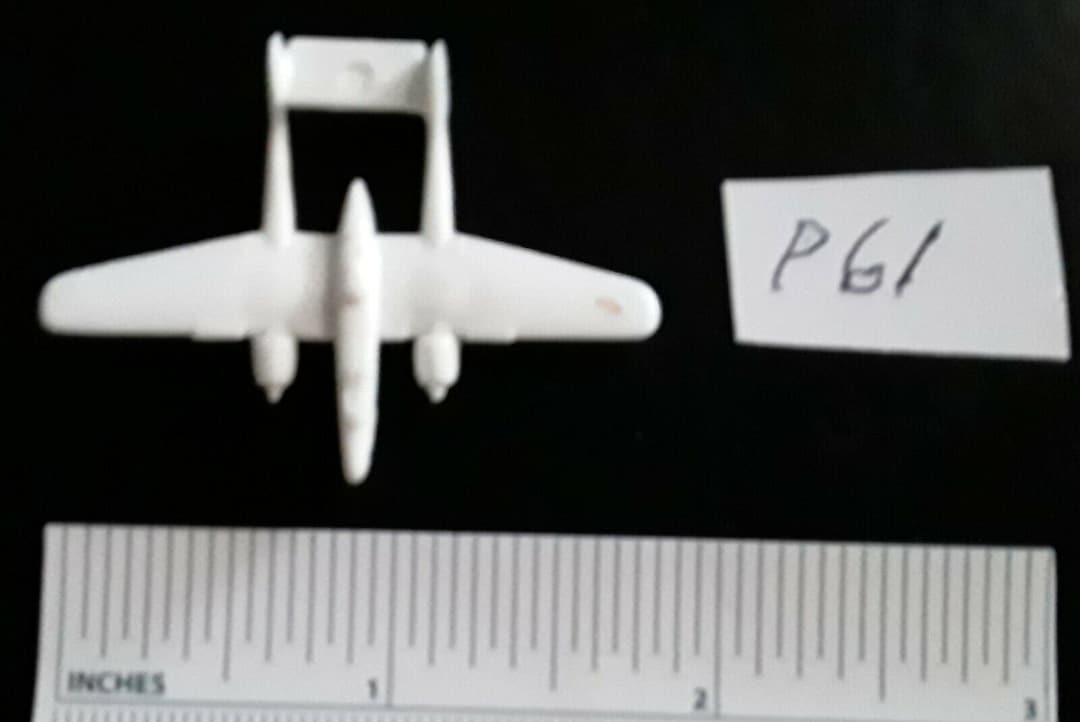 NOS 1946 WW2 P-61 Northrup Black Widow Fighter - KIX Cereal Military Planes - WWII P61 White ...