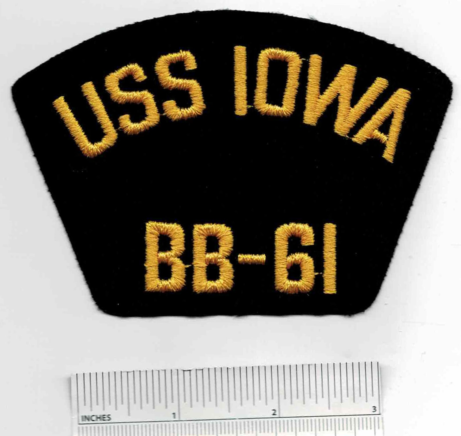New Orig USS IOWA BB-61 Battleship Hat Patch Us Navy Ship Usn | Etsy