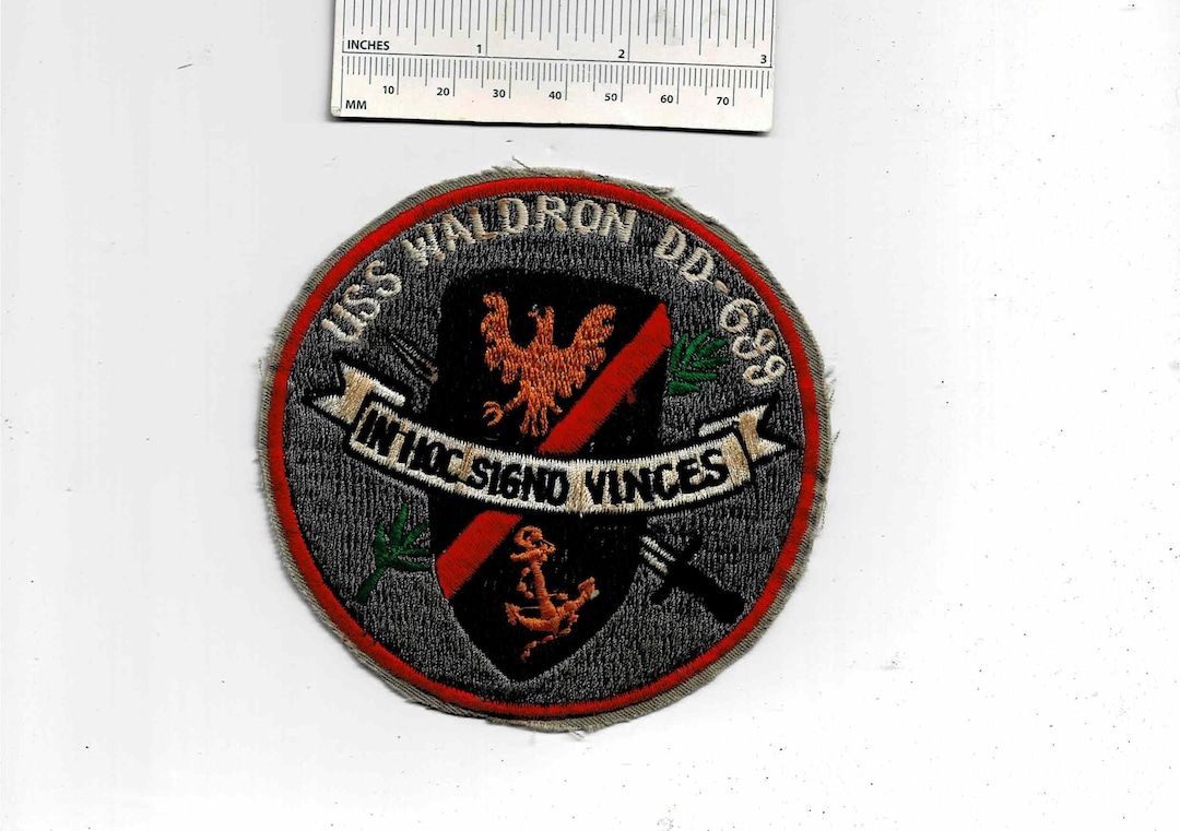Vietnam War USS WALDRON DD-699 Destroyer Ship Us Navy Shoulder Patch ...