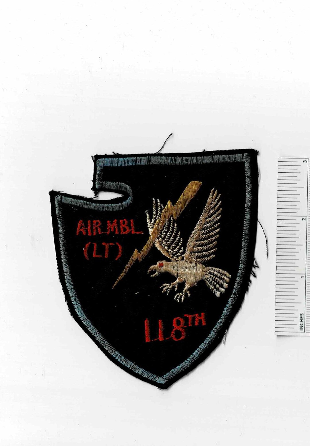 Vietnam War 118th AIR MOBILE (lt) Helicopter Us Army Shoulder Patch ...