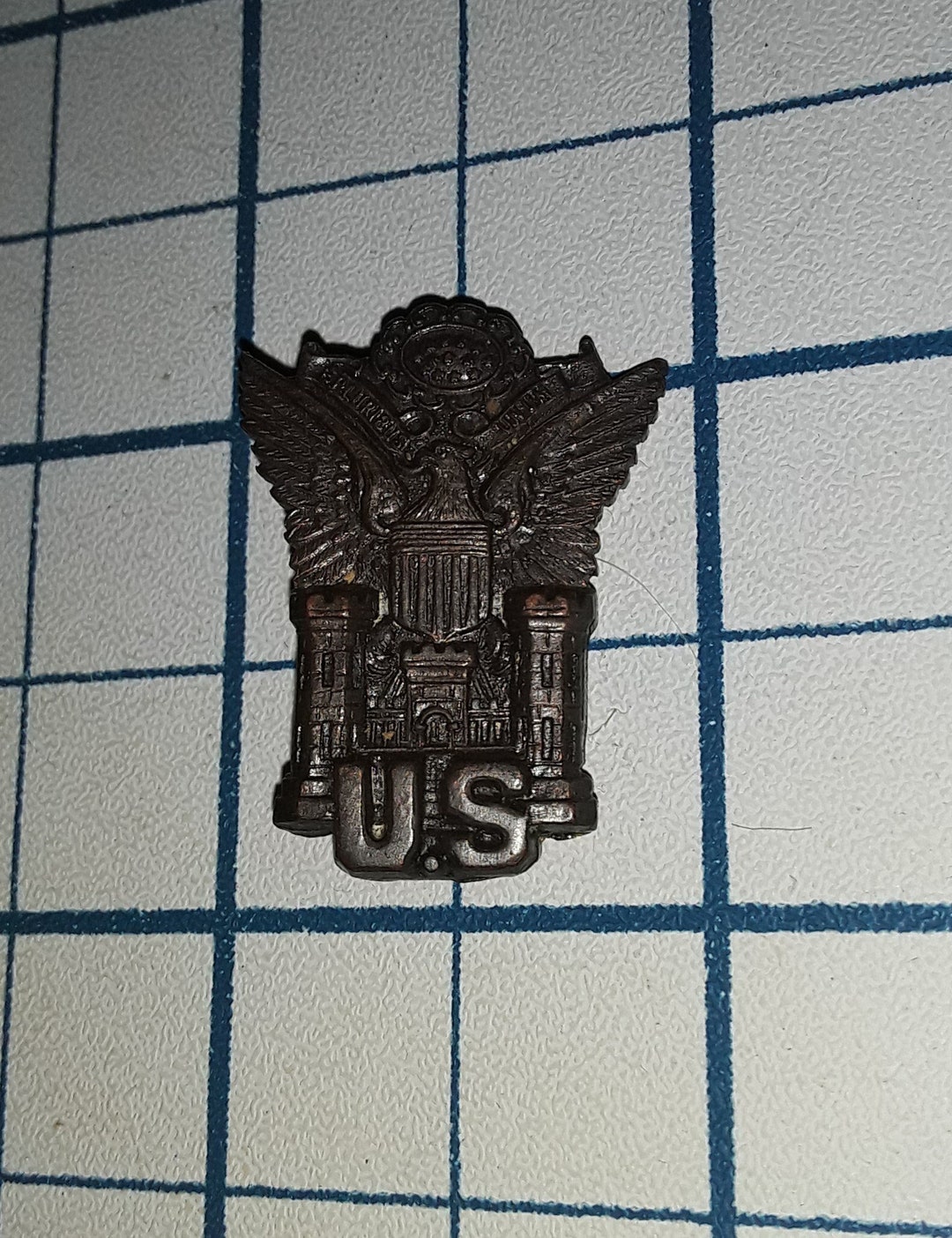 Scarce Orig WW1 ENGINEER Insignia Us Army Wwi AEF Badge Vintage - Etsy