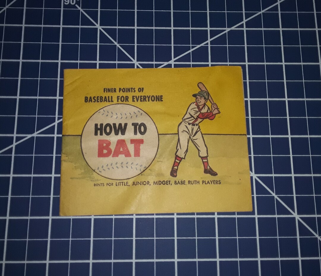 1950 - How to Bat - BASEBALL International Harvester Booklet MLB Advertising Comic Book Vintage ...