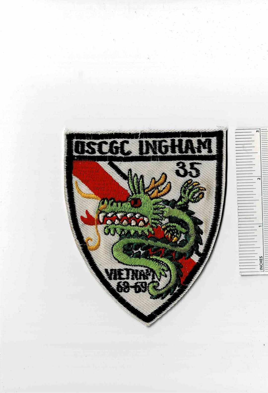 Vietnam War Uscgc INGHAM WHEC-35 1968 - 69 Cutter Us Coast Guard Cloth ...