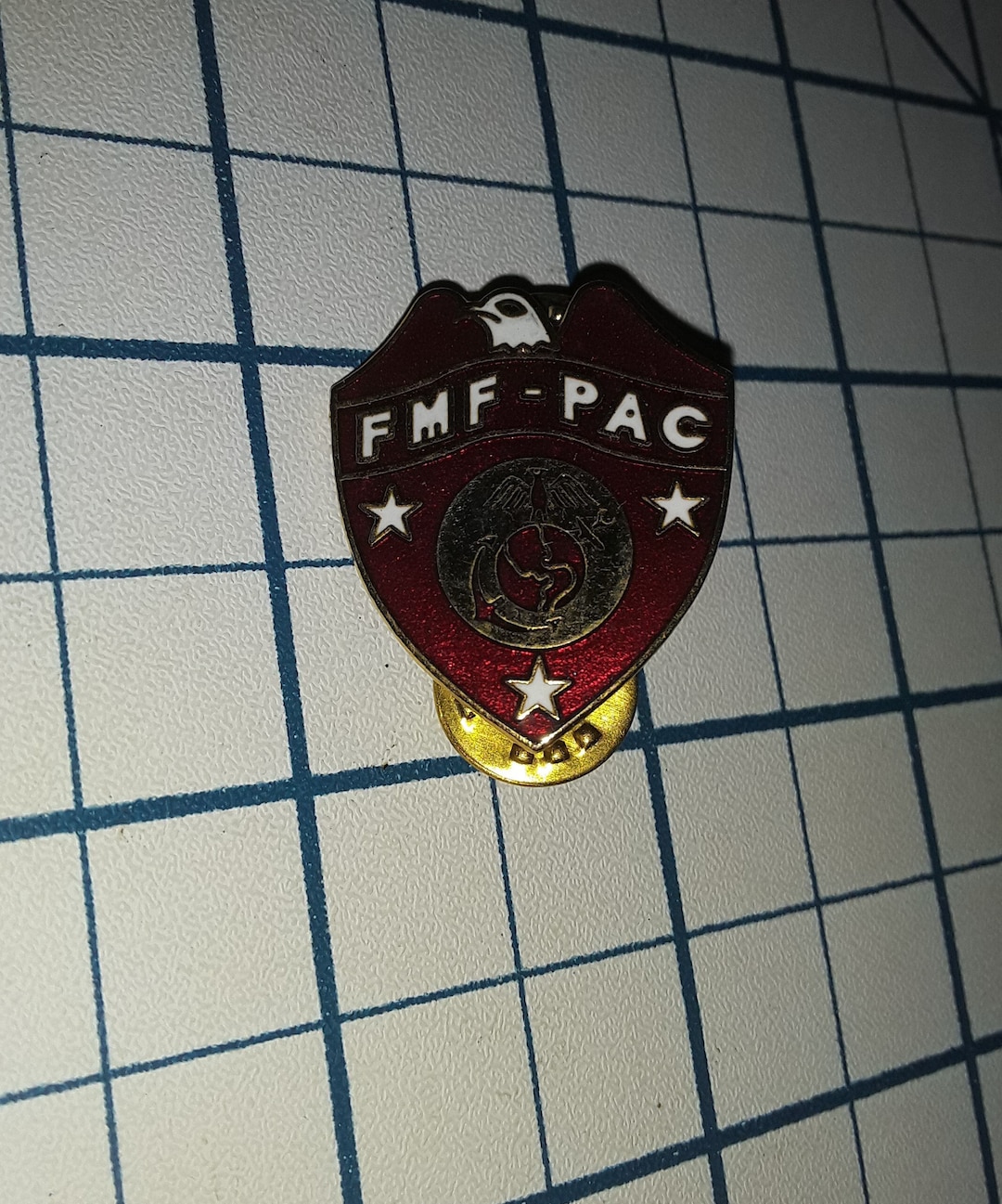 WW2 Usmc FMF-PAC MARINE Pacific Fleet Marine Force Crest Badge Insignia ...