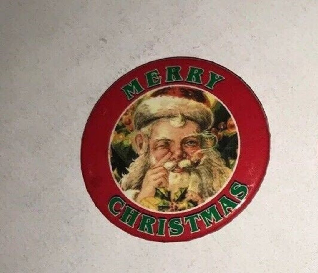1950s SANTA CLAUS Merry Christmas Vintage Metal Pin Pinback - Etsy