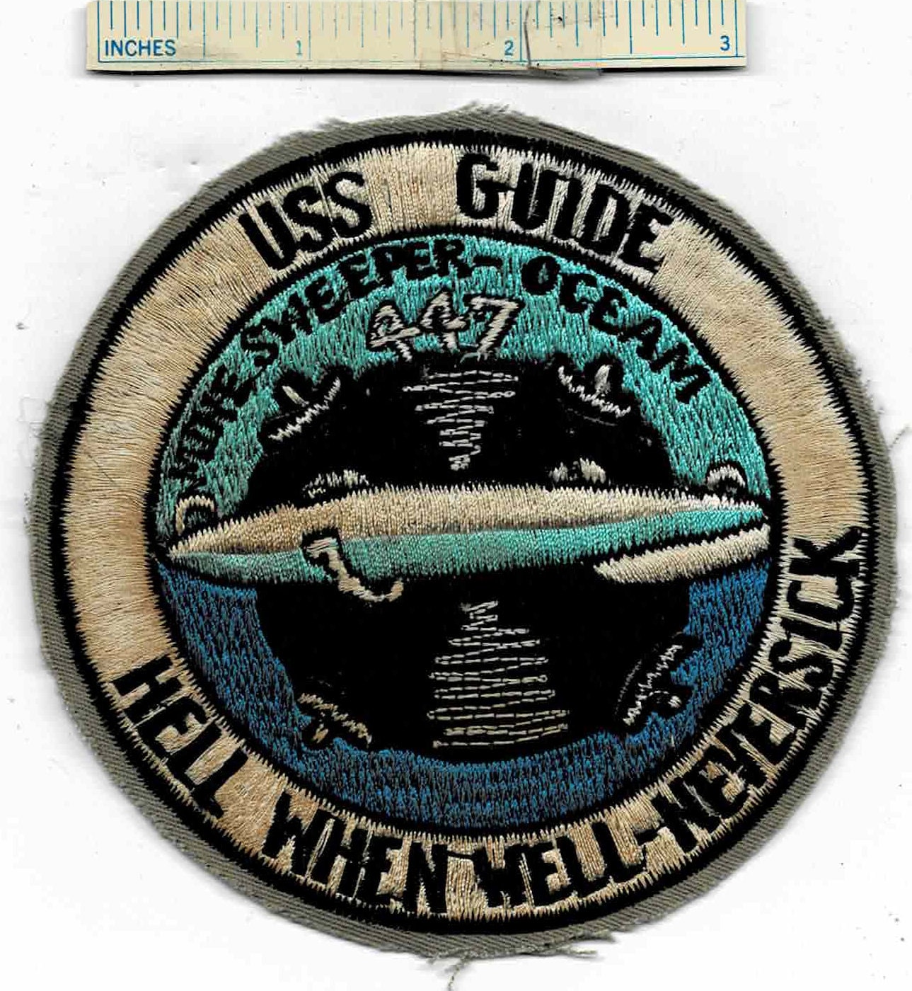 Large Vietnam War USS GUIDE Am-447 Minesweeper Ship US Navy - Etsy