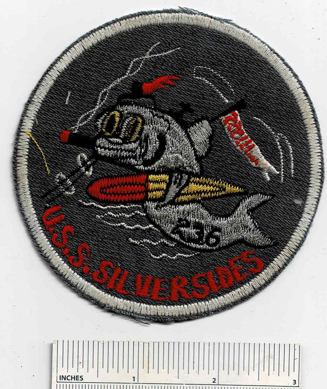 WW2 Submarine USS SILVERSIDES SS-236 Wwii Sub Boat Us Navy Shoulder Patch Cloth Quilt Vintage - Etsy