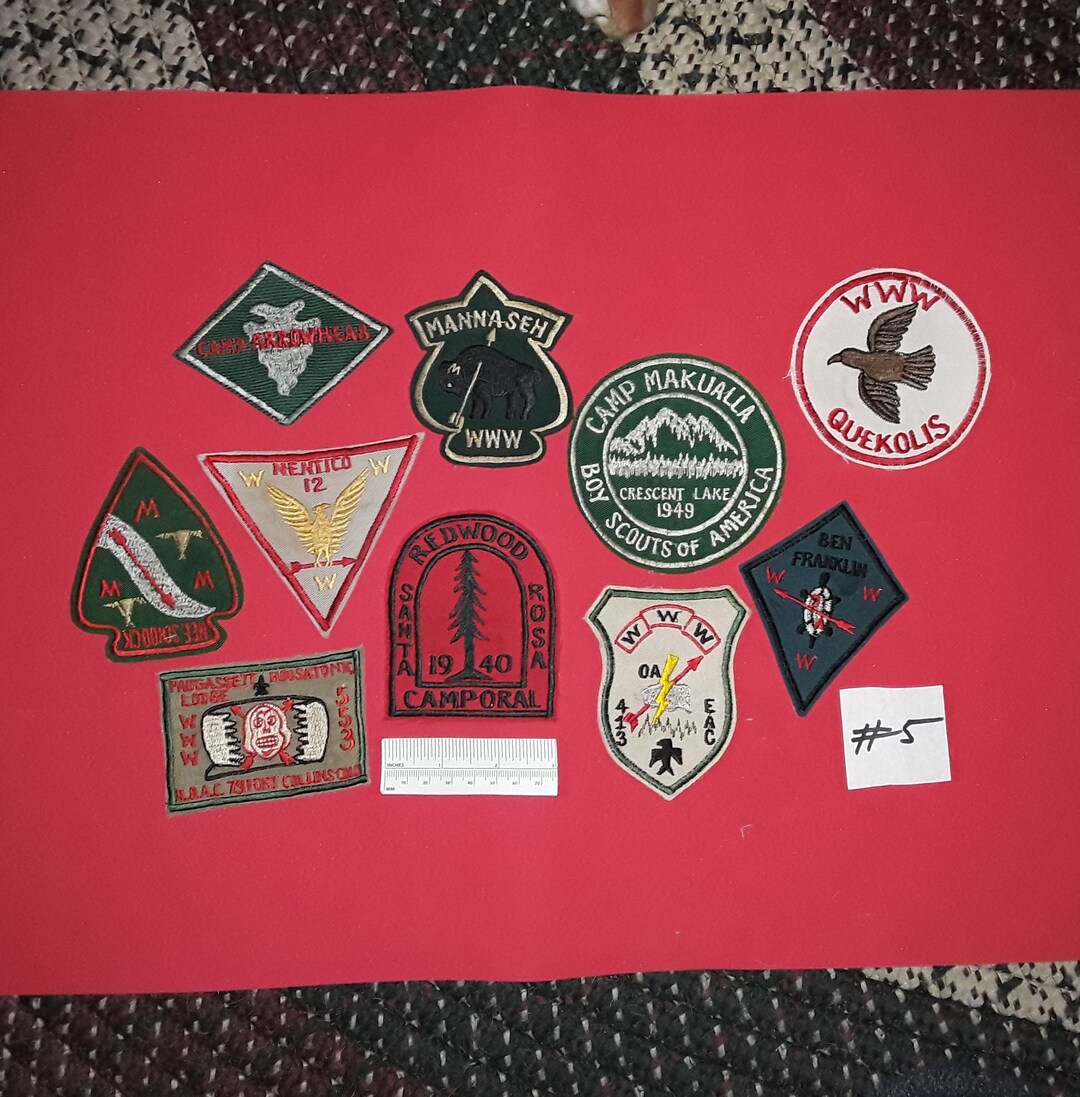 Repros? Nos Lot of 10 Diff BOY SCOUTS Patches US Jamboree Camp Scouting ...