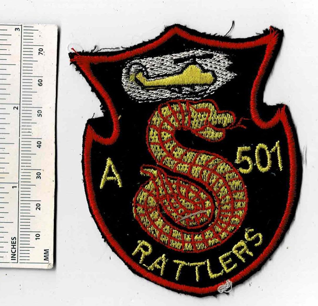 Vietnam War RATTLERS A-501 Helicopter Gunship Co. US Army 1st Platoon ...