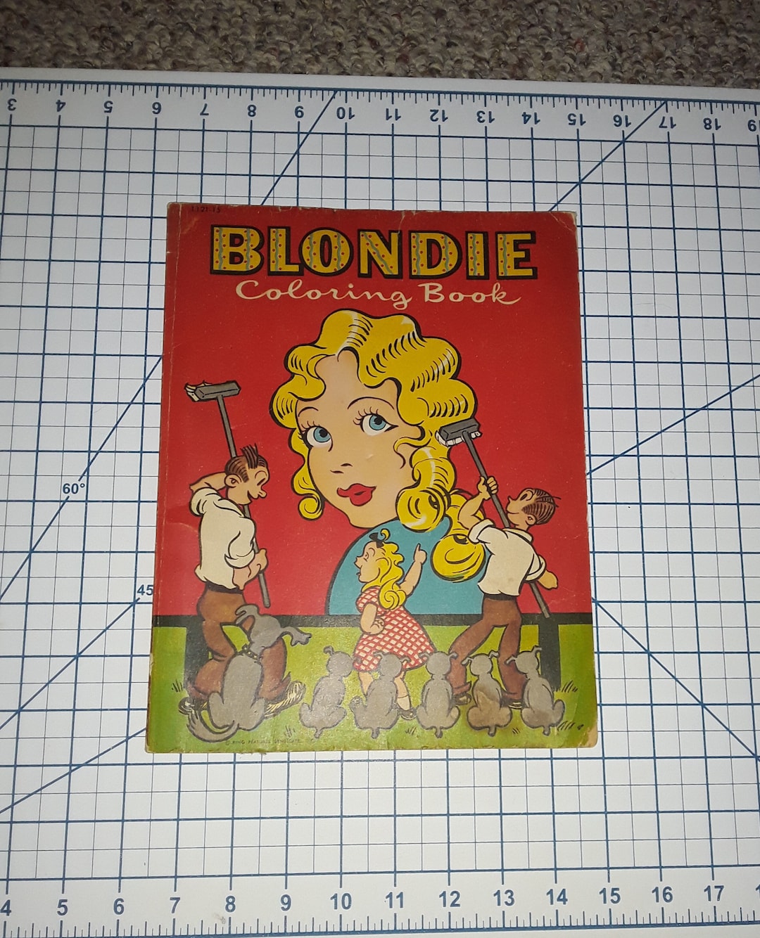 1950 BLONDIE COLORING BOOK & Dagwood Cartoon Vintage Kfs King Features ...