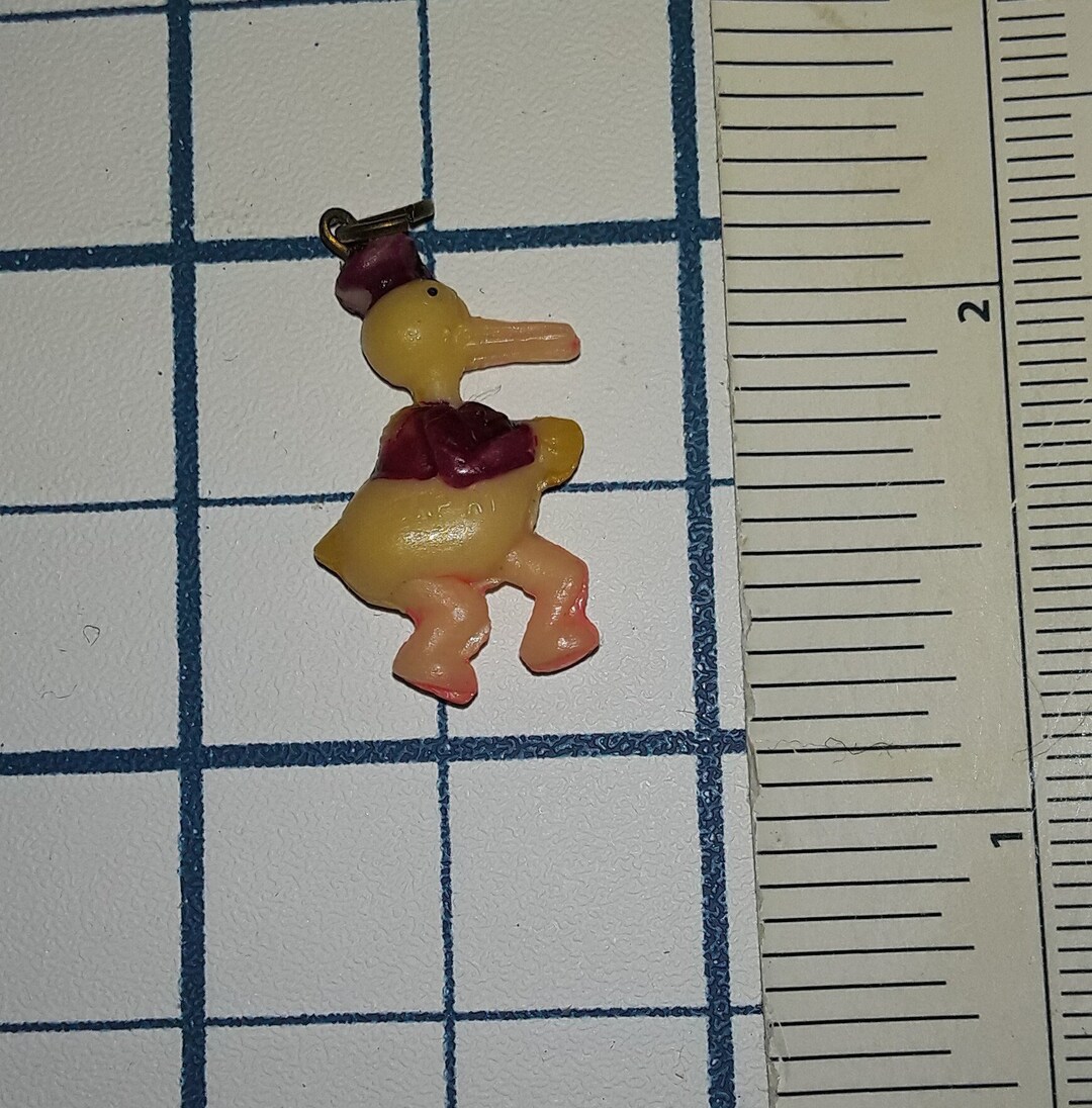 1940s Celluloid Donald Duck CRACKER JACK TOY Charm Walt Disney Cartoon ...