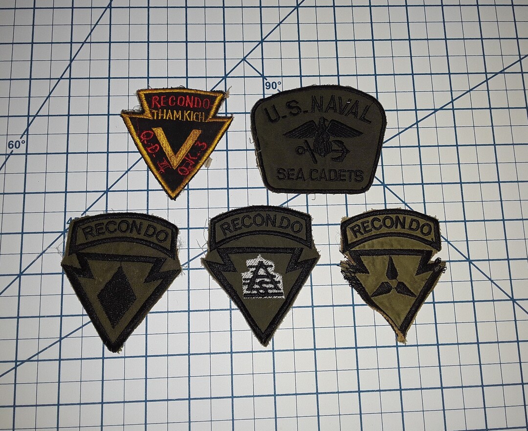 Lot of 5 Diff Vietnam War ELITE US RANGER Recondo Recon Commando Army ...