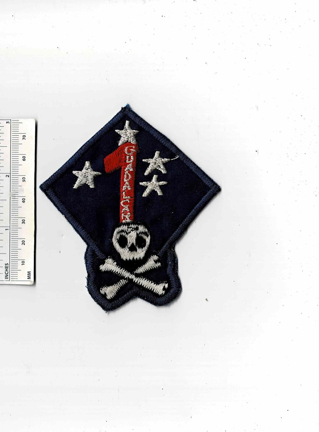 Vietnam War USMC Deaths Head 1st MARINE Division Shoulder Patch US ...