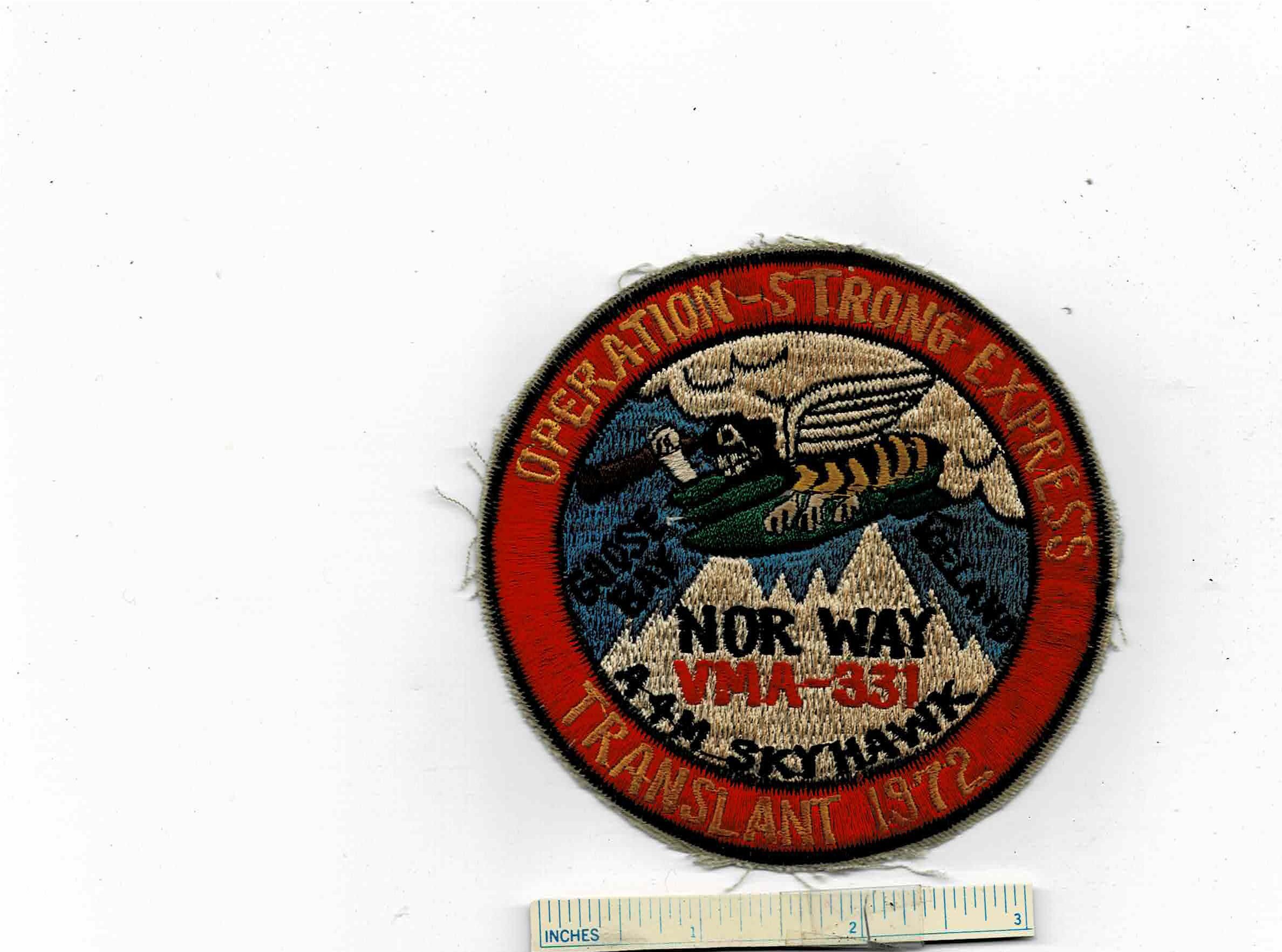 1972 Large NATO Operation STRONG EXPRESS Norway Vma-331 | Etsy