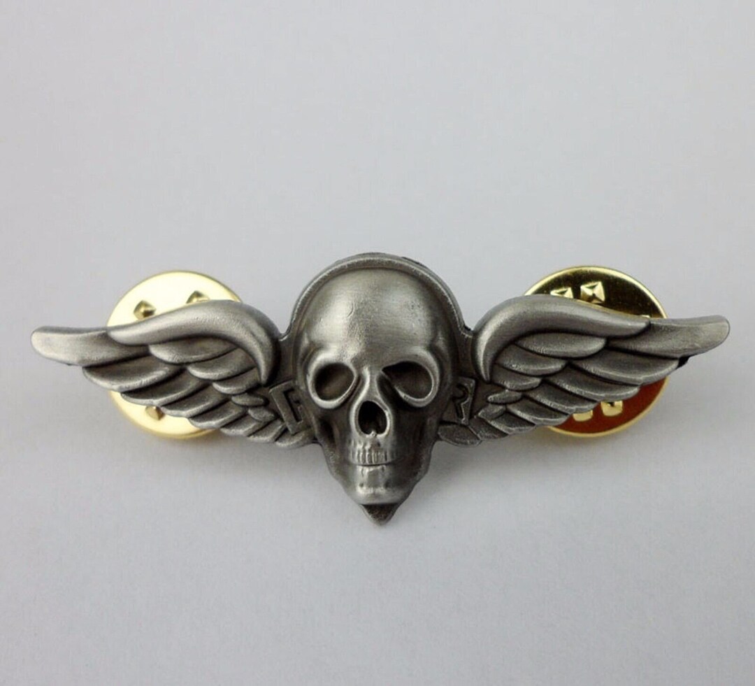 Repro WW2 AIRBORNE Death's Head Skull Wings Paratrooper Us Army Service ...