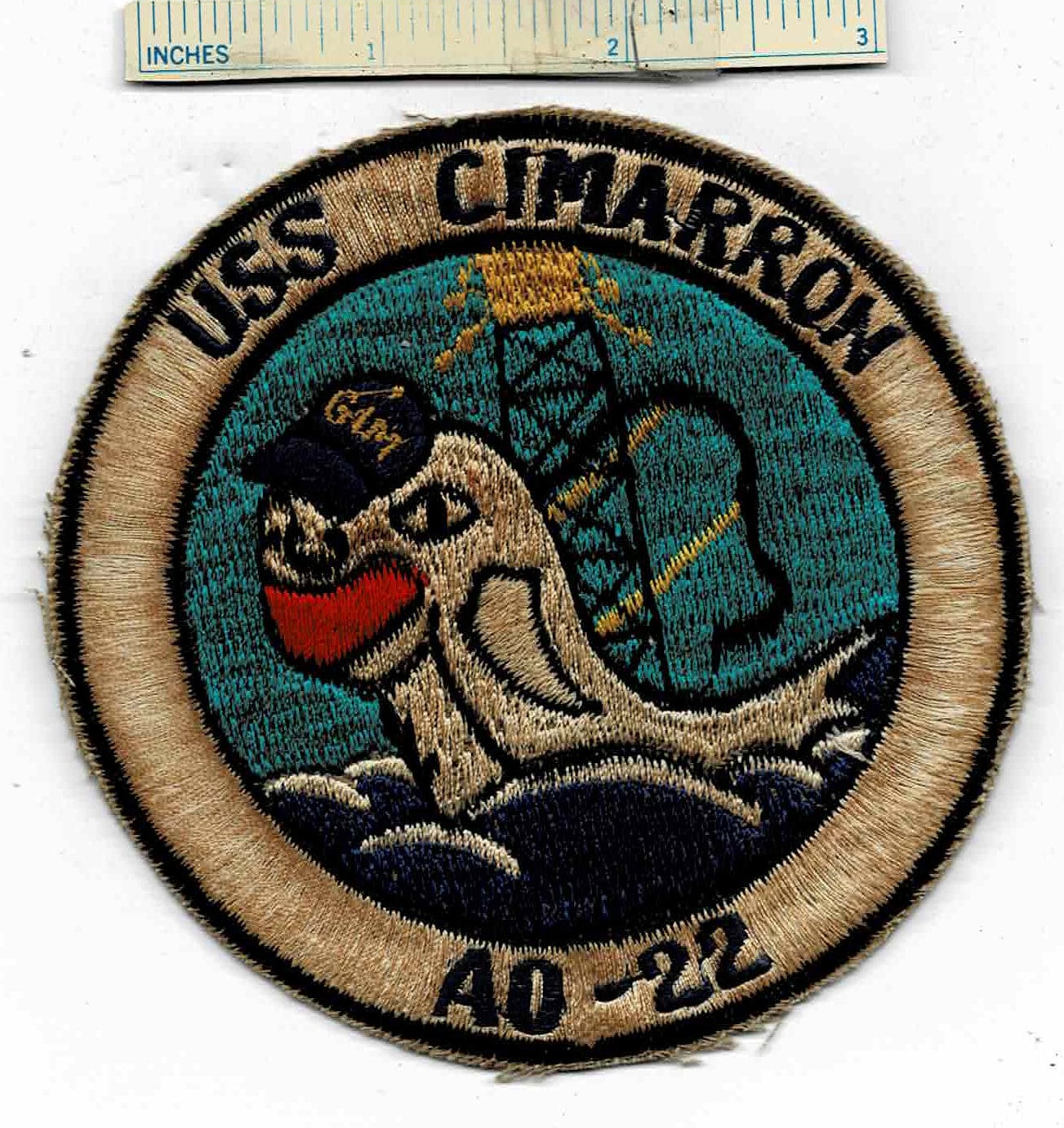 Large Vietnam War USS CIMARRON AO-22 Oiler Ship Us Navy - Etsy UK