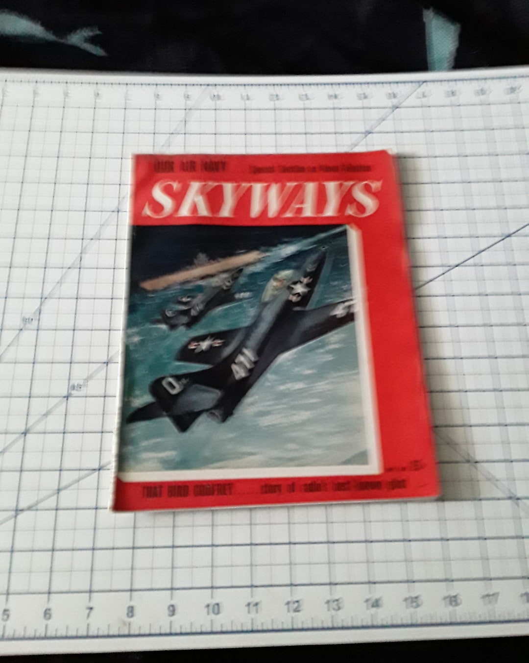 May Issue 1948 SKYWAYS Panther Jet Plane F9F Pulp Aviation Stories W ...