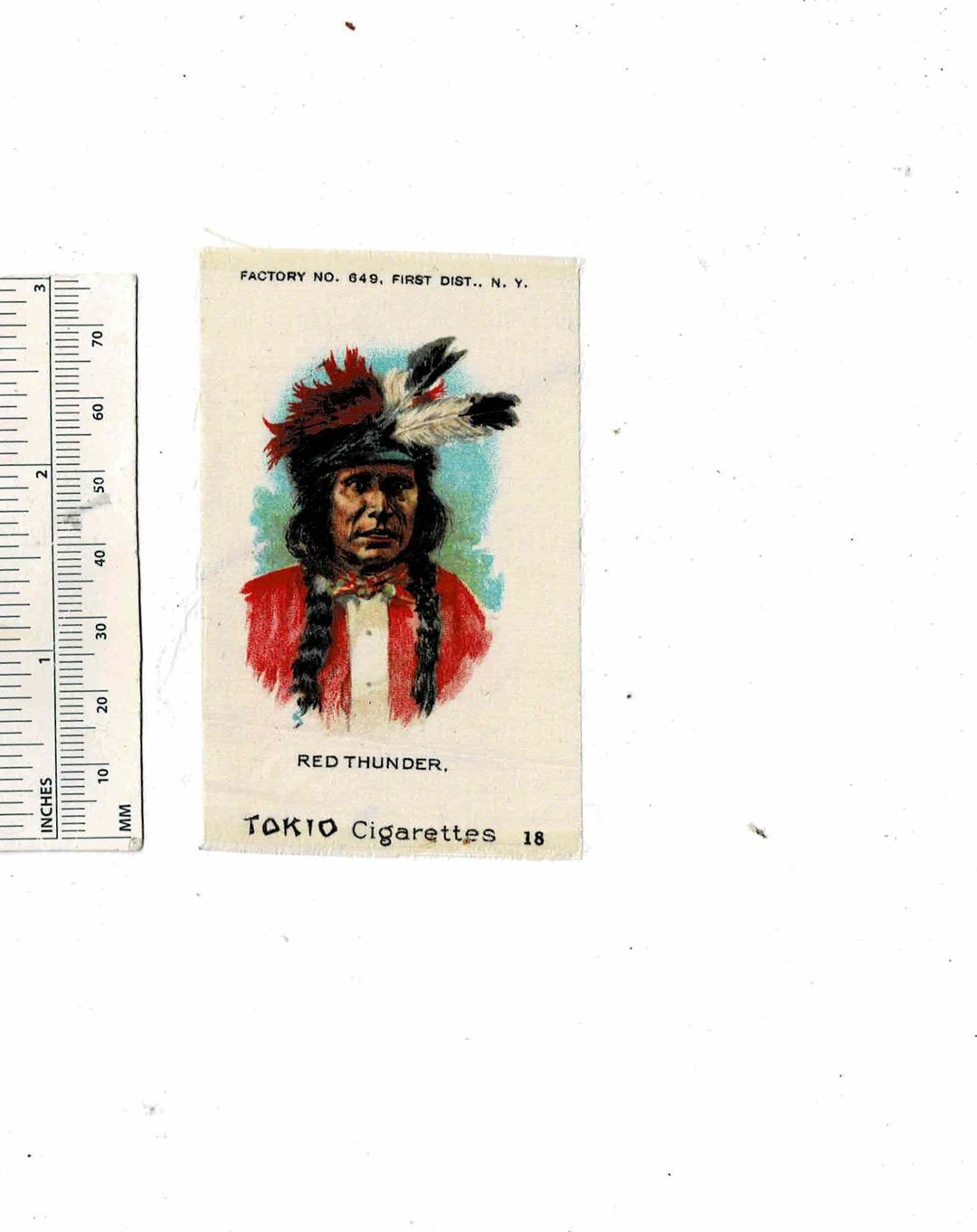 1912 RED THUNDER - Indian Chiefs Tokio Cigarettes Tobacco Silk S67 Pack ...