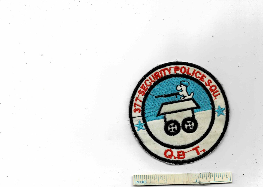 Vietnam War SNOOPY 377th SECURITY Police Squadron 377 Sps Qbt Us Air ...