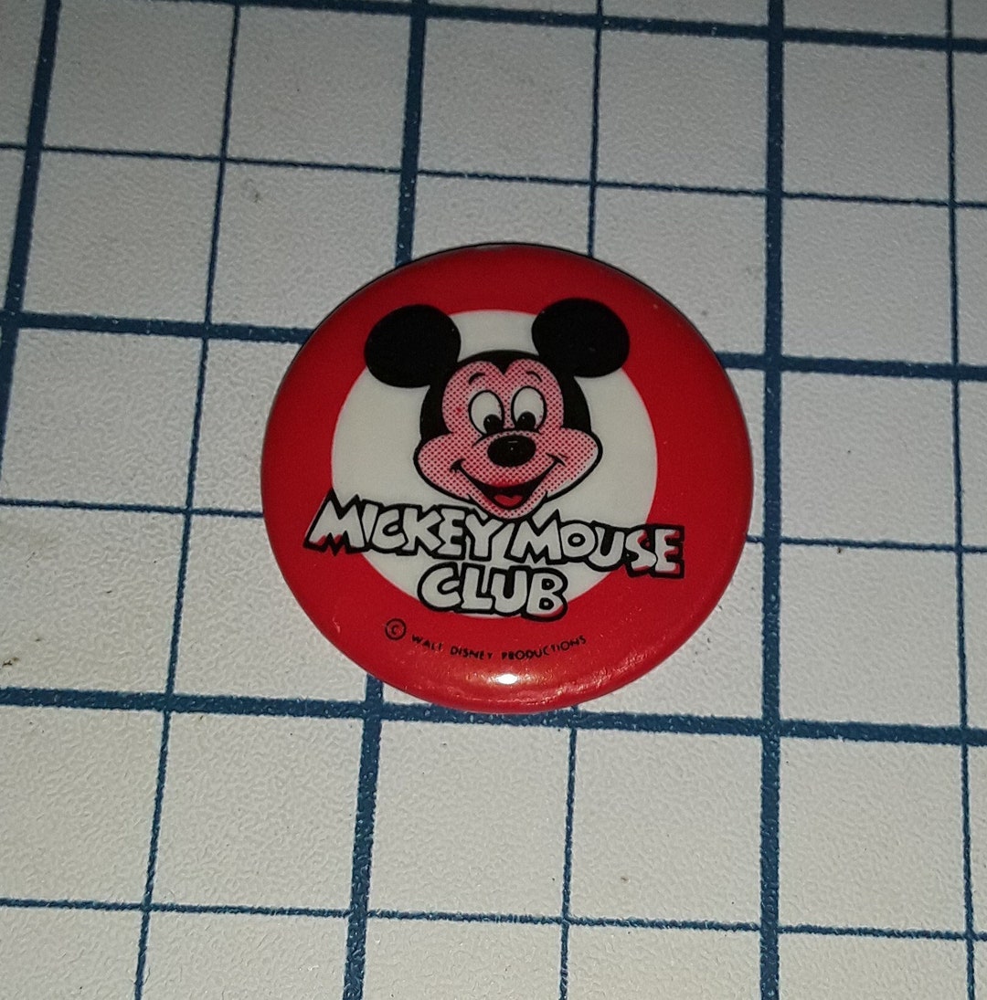 1960s MICKEY MOUSE CLUB Walt Disney Pinback Vintage Pin Cartoon Tv Show ...