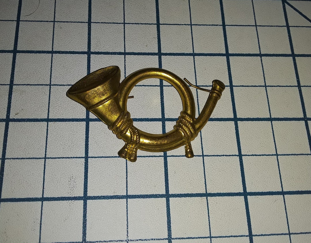 C1860s CIVIL WAR Union Army Hat Badge Infantry Military Cap Brass ...