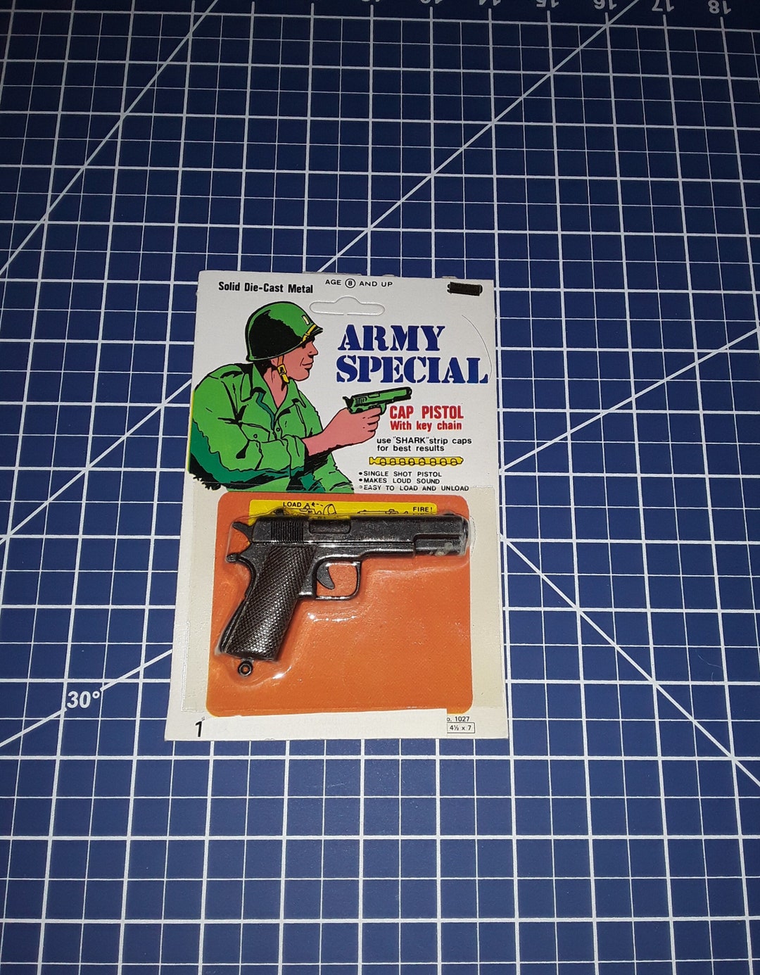 1970s CAP GUN Toy on the Original Card Soldier Us Army Special Solid ...