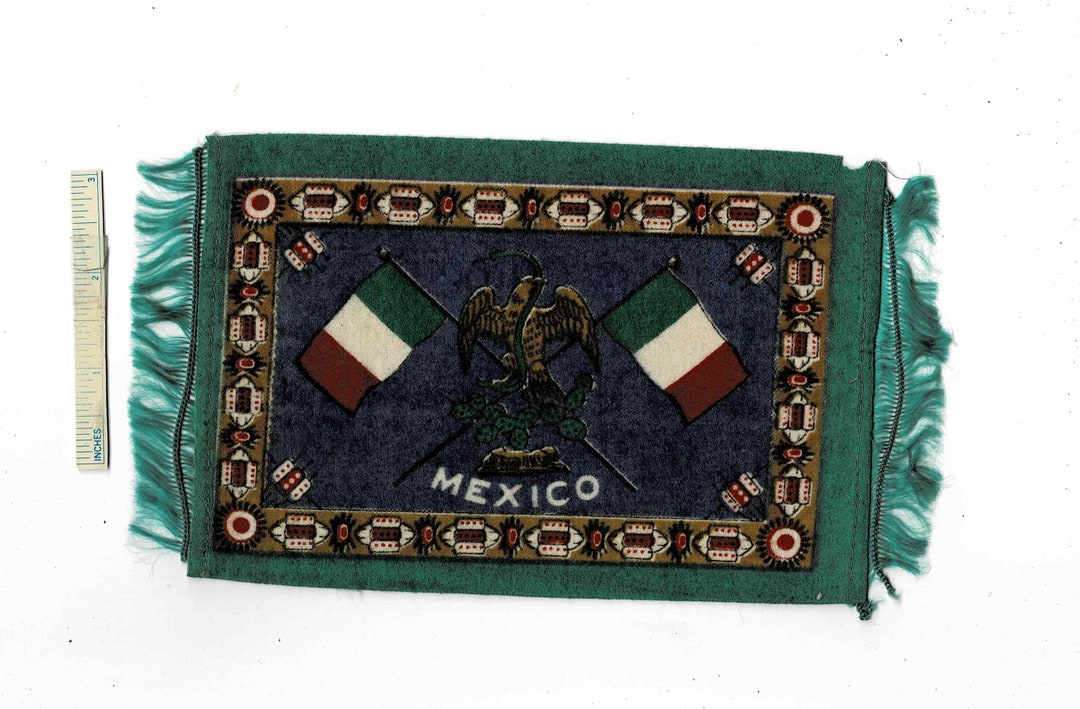 C1911 MEXICO Flannel With Fringe Vintage Tobacco Insert - Etsy