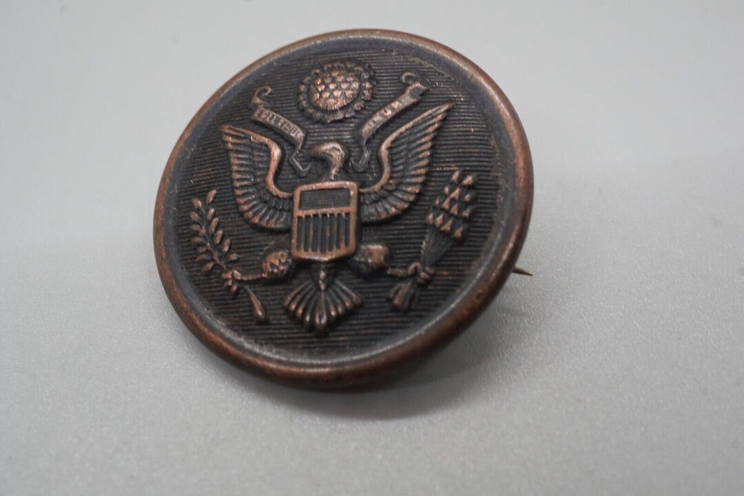 Jeweler Made - WW1 JACKET BUTTON Homefront Sweetheart Pin Us Army Wwi ...