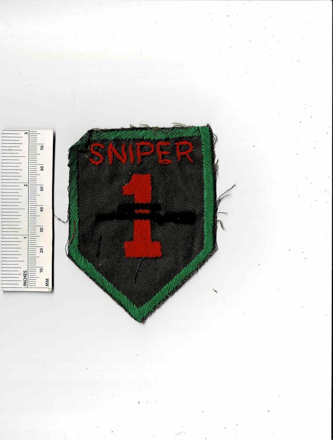 Hand Sewn Vietnam War 1st INFANTRY SNIPER Division Us Army Shoulder ...