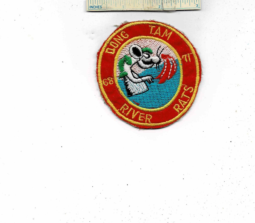 Vietnam War RIVER RATS 1968 1971 Dong Tam US Navy Usn Shoulder Patch ...