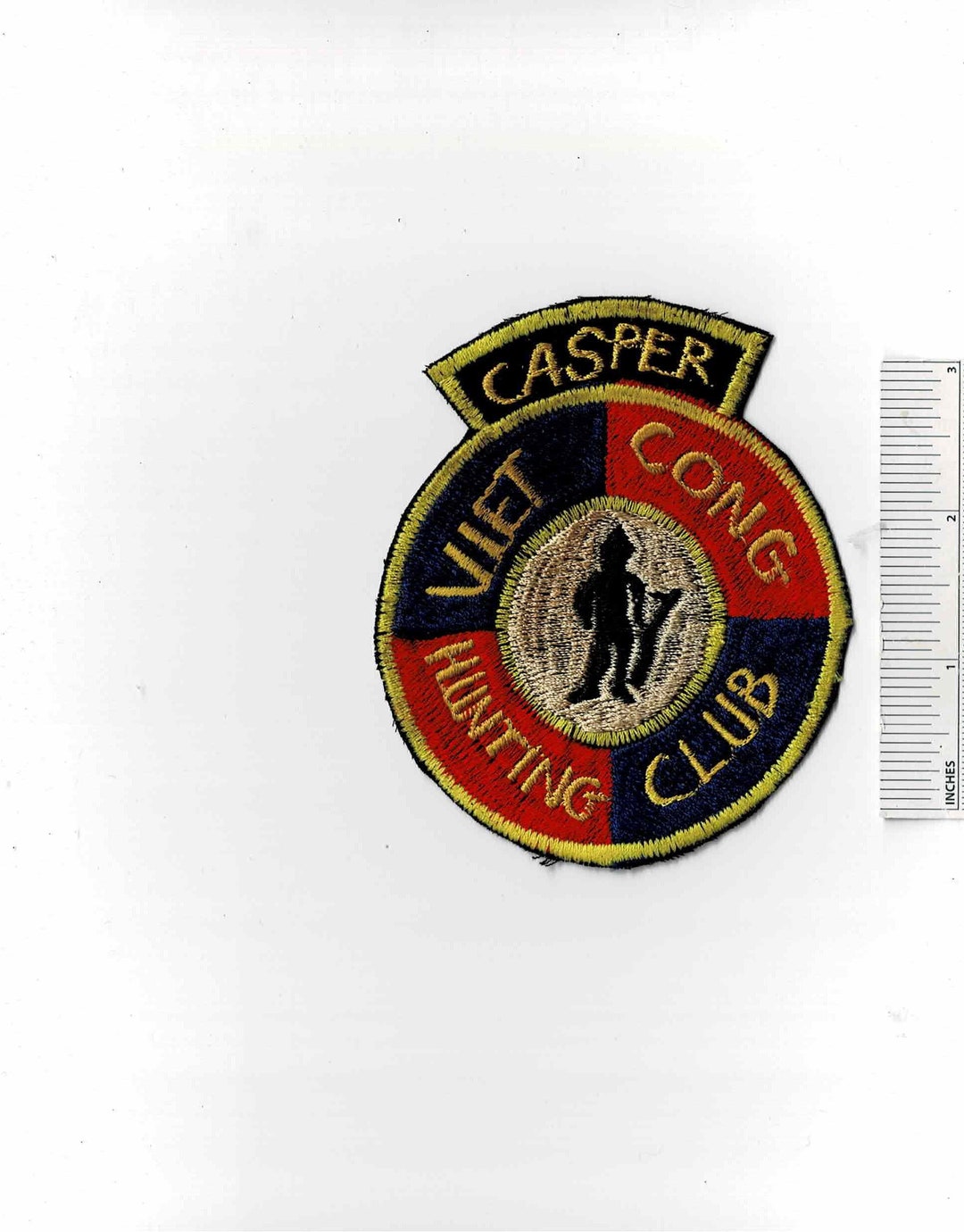 Vietnam War Casper Viet Cong HUNTING CLUB Us Army Usmc Shoulder Patch ...
