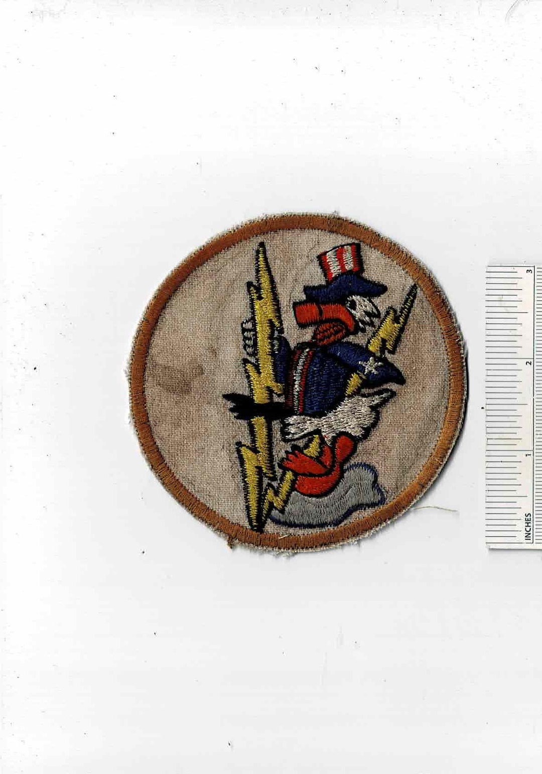 WW2 Uncle Sam Eagle 375th BOMB Squadron Wwii US Army Usaaf Shoulder ...