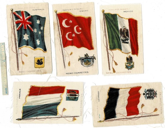 C1914 Lot of 17 Diff S36 NATIONAL FLAGS & SEALS / Arms Tobacco | Etsy