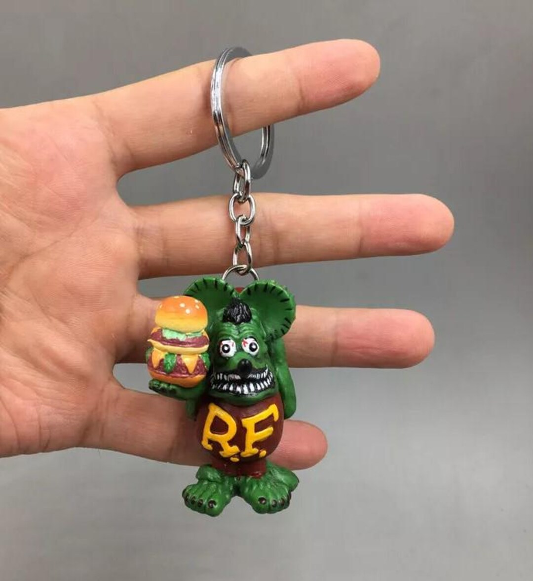 RAT FINK Key Chain Keychain Ring - NICE, Great Quality! - Etsy