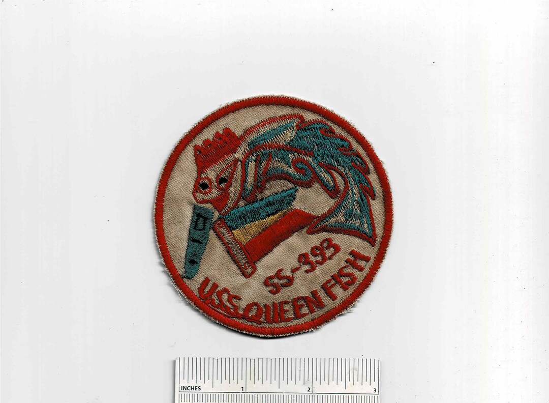 WW2 Submarine USS QUEENFISH SS-393 Wwii Sub Boat Us Navy Shoulder Patch ...
