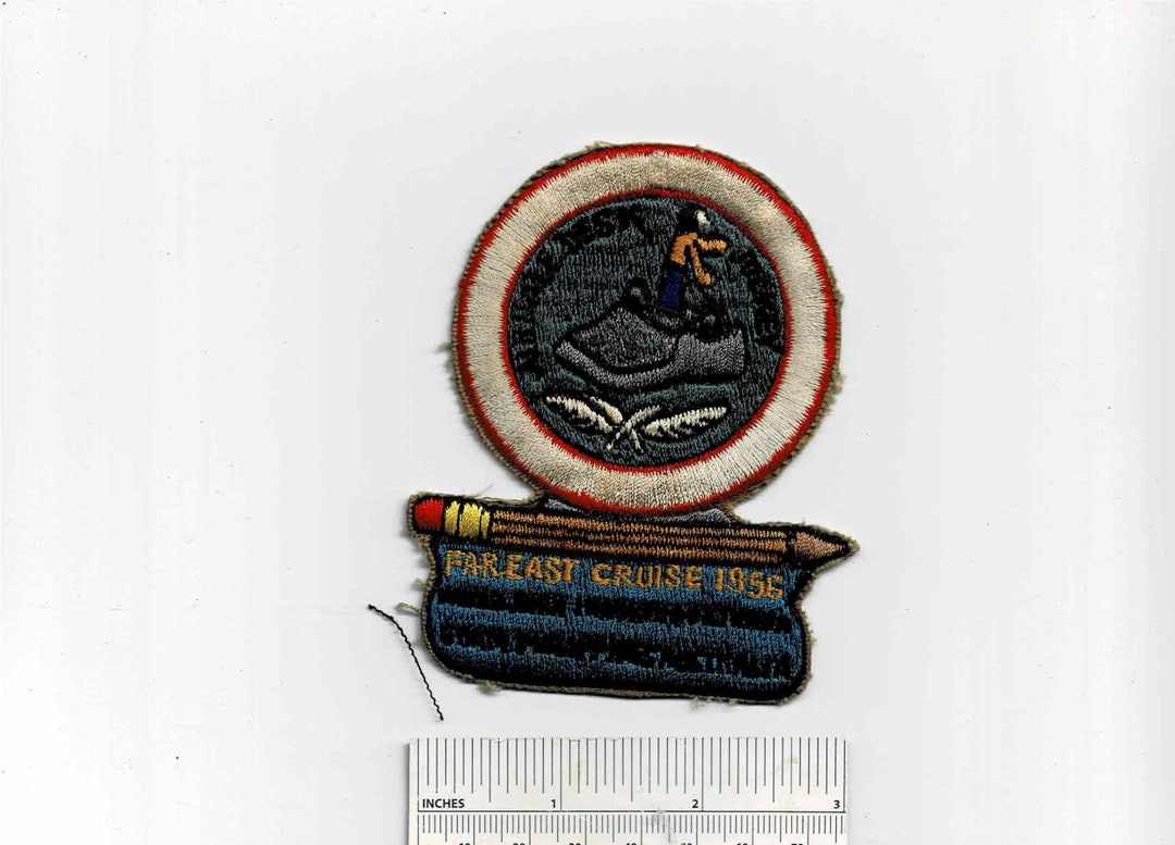 AIRDALE DESK JOCKEY Far East Cruise 1956 Aircraft Carrier Us Navy ...