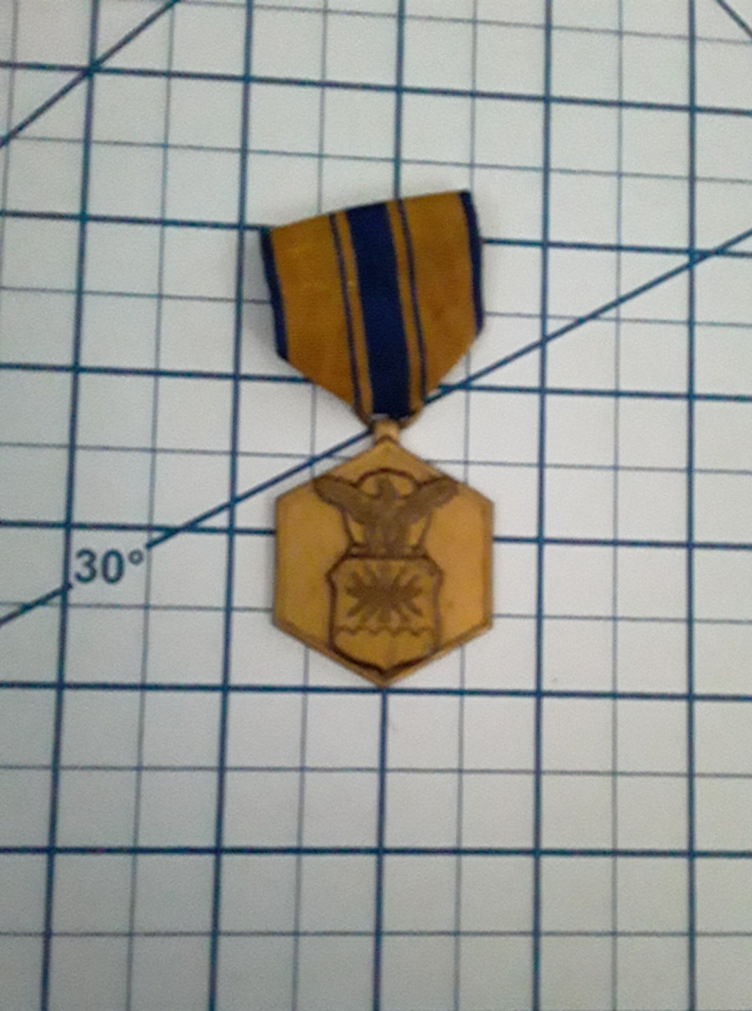 WW2 Air Force COMMENDATION Medal Insignia Badge Wwii US Army Air Force ...