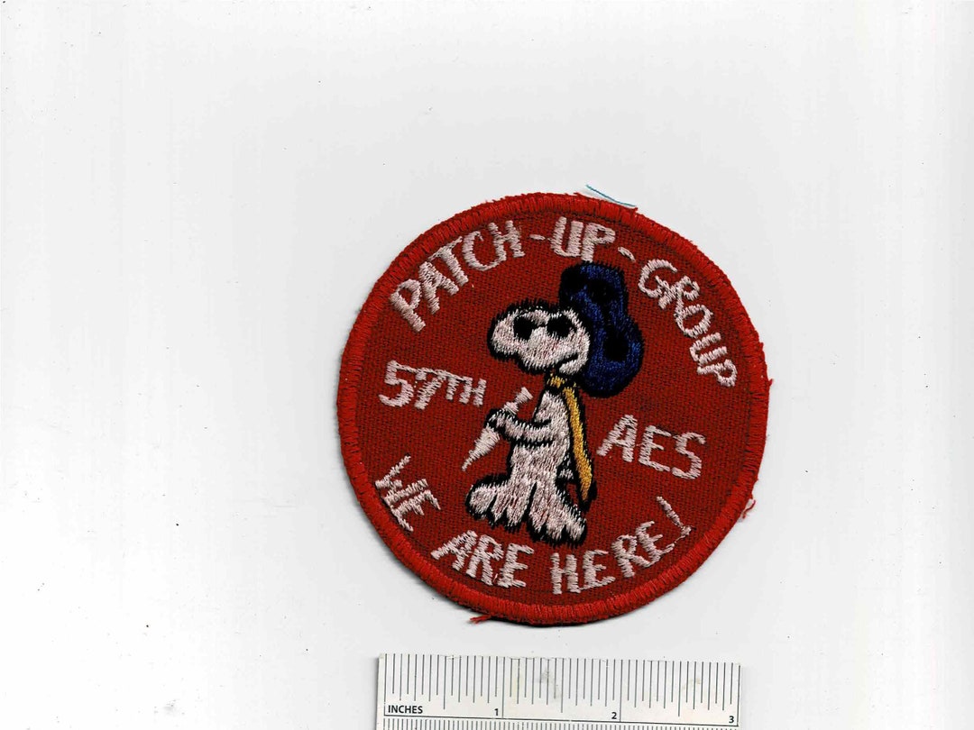 Vietnam War SNOOPY - We Are Here! - Patch up Group 57th AES Aeromedical ...
